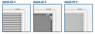 NOVA-EF-F Grilles Aluminium air extract grille with a filter, suitable ...