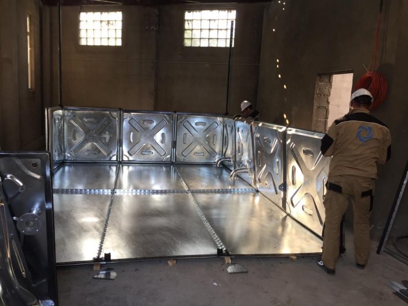 Water Tanks >>> Bolted Modular prismatic Reservoir galvanized Stainless ...