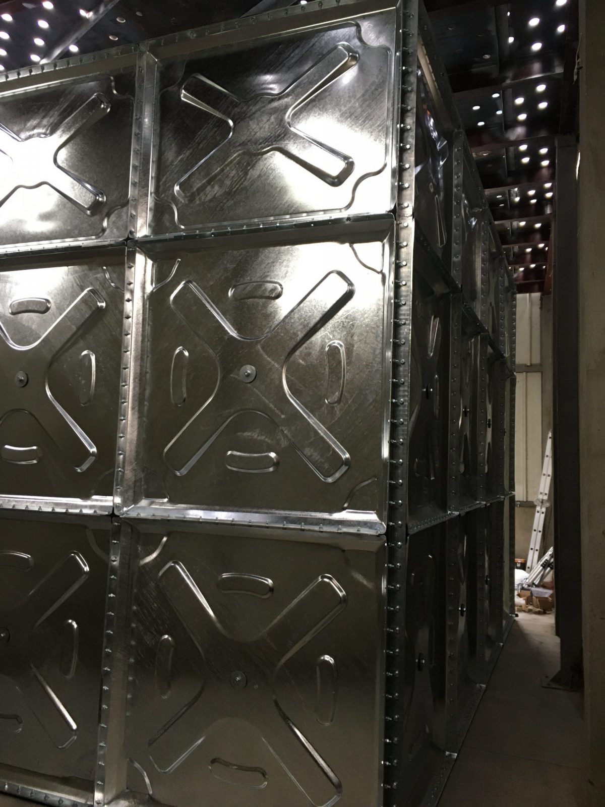 Water Tanks >>> Bolted Modular prismatic Reservoir galvanized Stainless ...