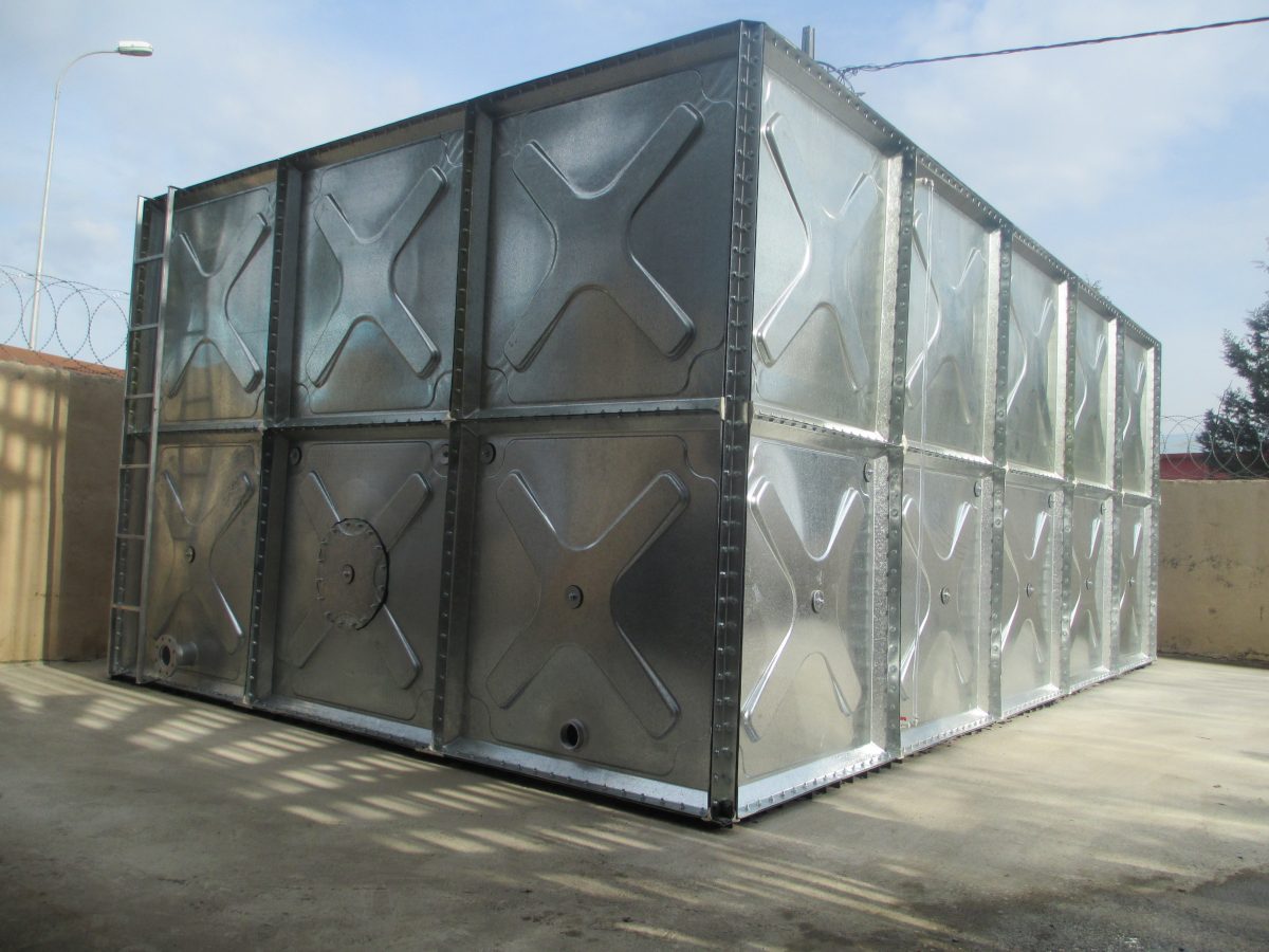 Water Tanks >>> Bolted Modular prismatic Reservoir galvanized Stainless ...